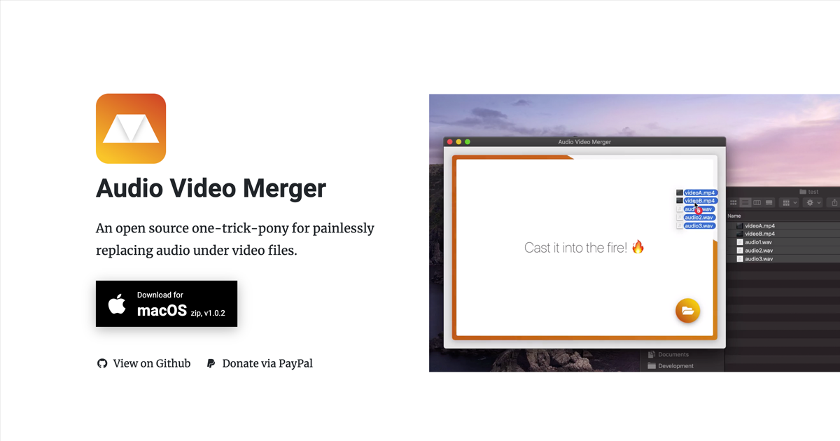 AudioVideoMerger | AudioVideoMerger is a one-trick-pony for painlessly ...